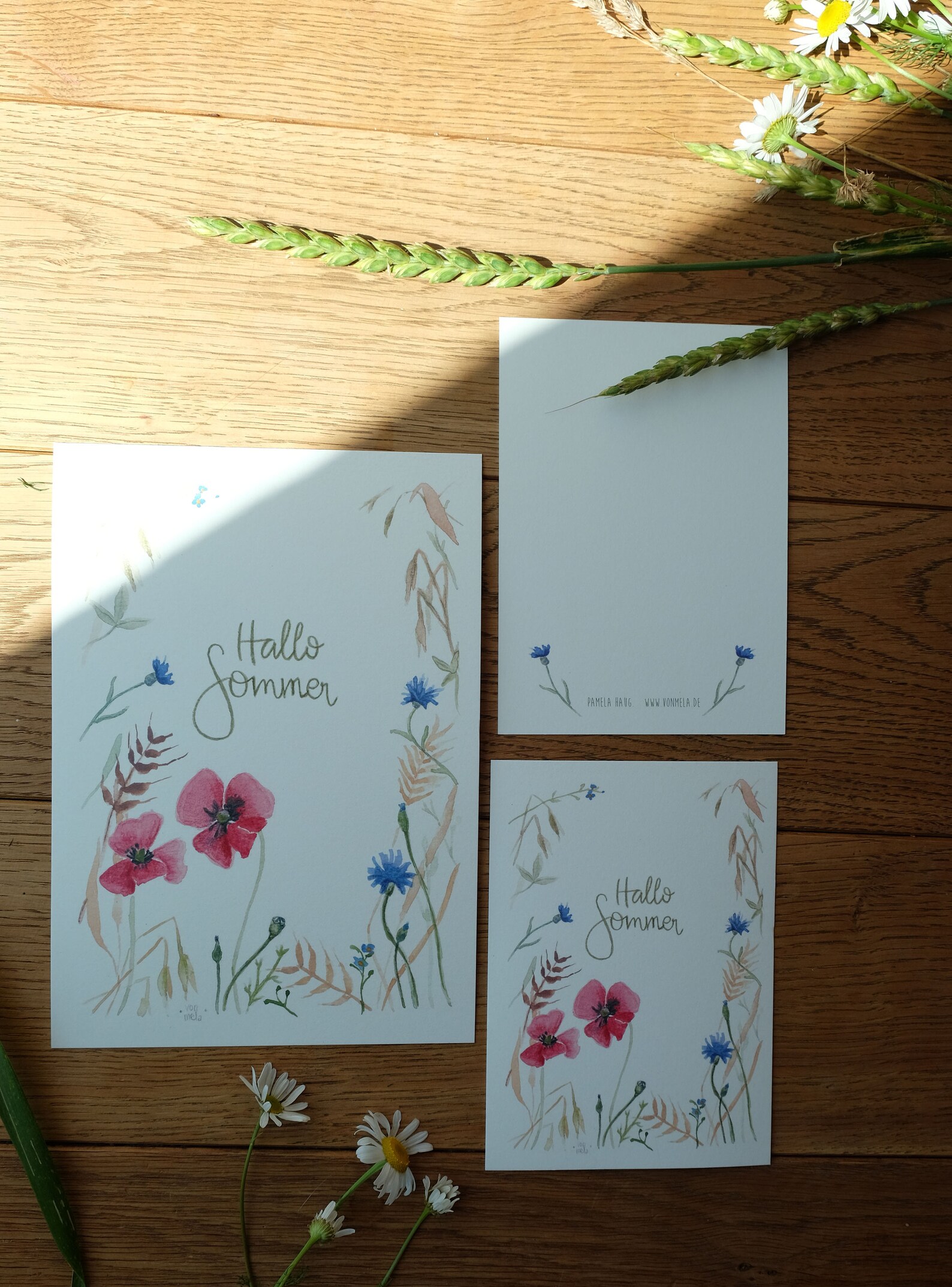 Hello Summer I Print | Set of Cards - Etsy