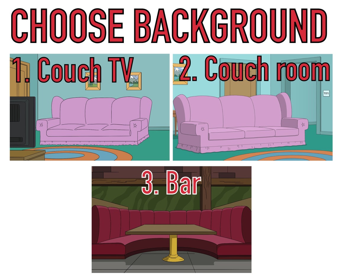 Custom Family Guy portrait Cartoon style Personalized family | Etsy