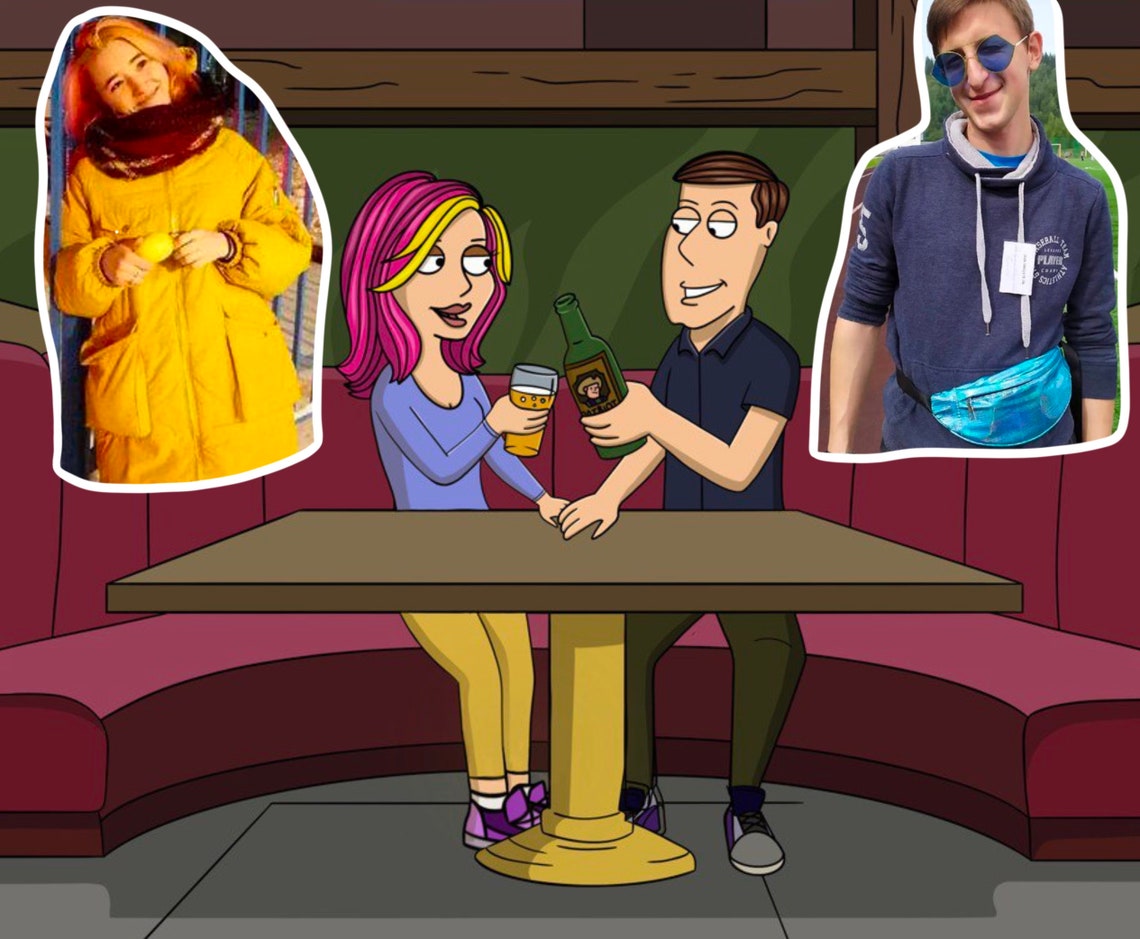 Custom Family Guy portrait Cartoon style Personalized family | Etsy