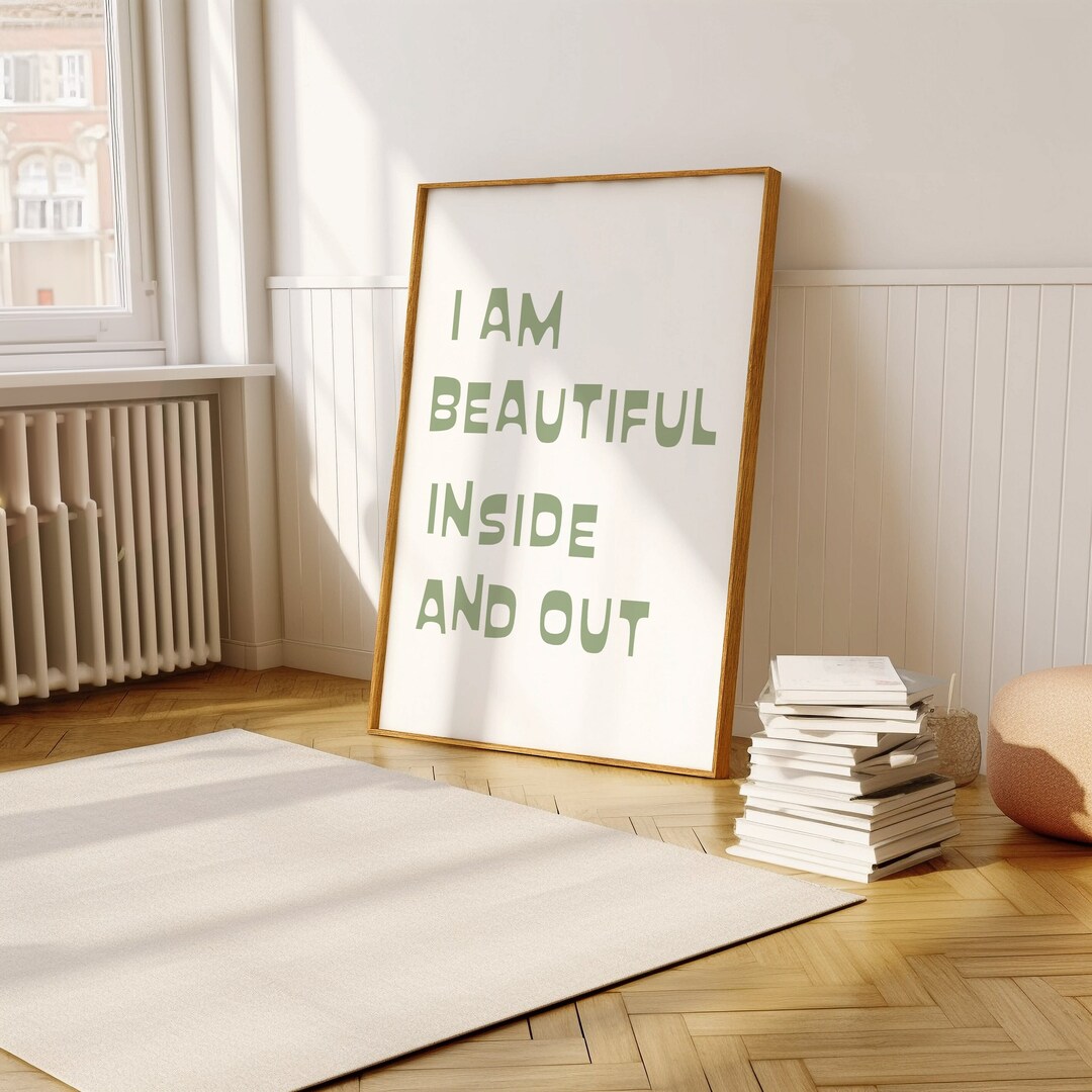 I Am Inside Out Print, Minimalist Quote Art (digital Download - Etsy