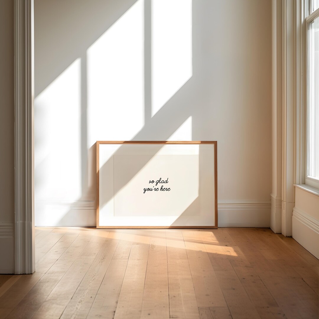 So Glad You're Here Print: Entryway Wall Art, Guest Room Decor (digital ...
