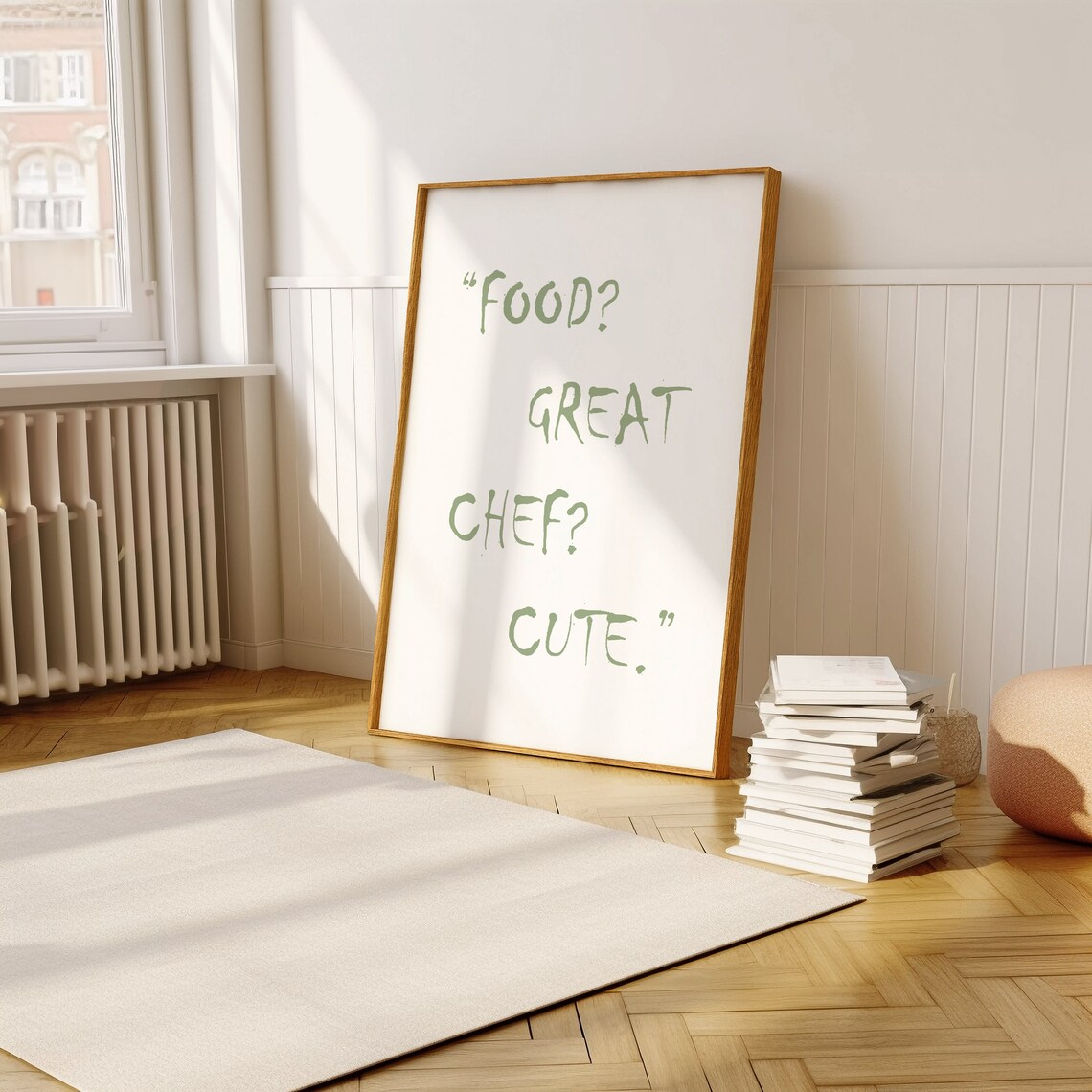 Food Great Chef Cute Print, Aesthetic Kitchen Print, Cooking Art Print ...