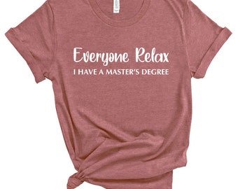 She Mastered It Masters Degree Graduation T-shirt - Etsy