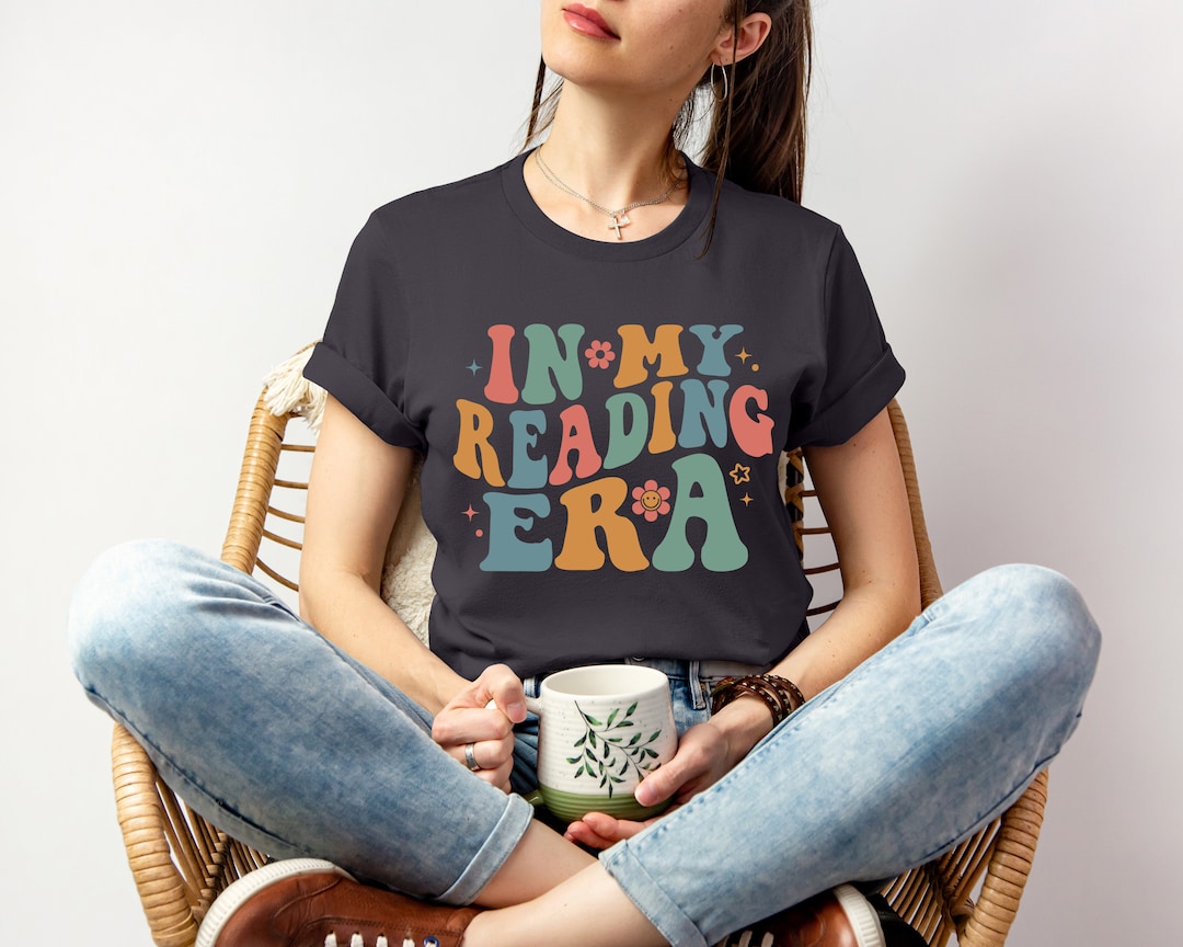 In My Reading Era, Retro School Shirt, Funny Reading Shirt, Vintage ...