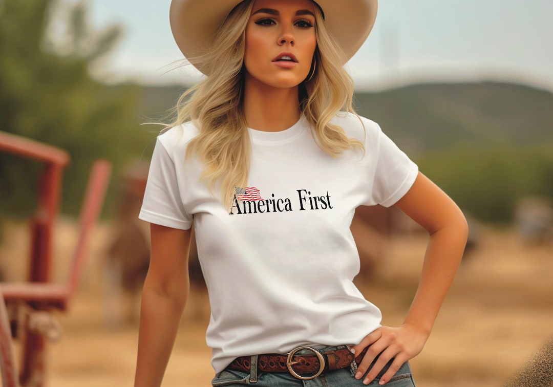 America First Shirt, United States T-shirt, Vintage American Flag Tee ...
