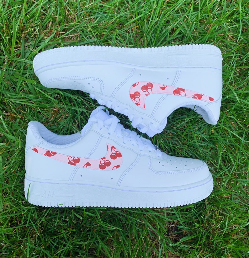 Cherry Custom Air Force 1s - Etsy