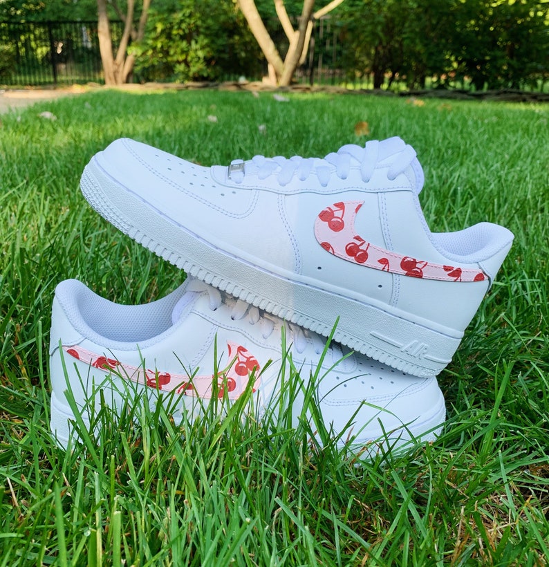 Cherry Custom Air Force 1s - Etsy