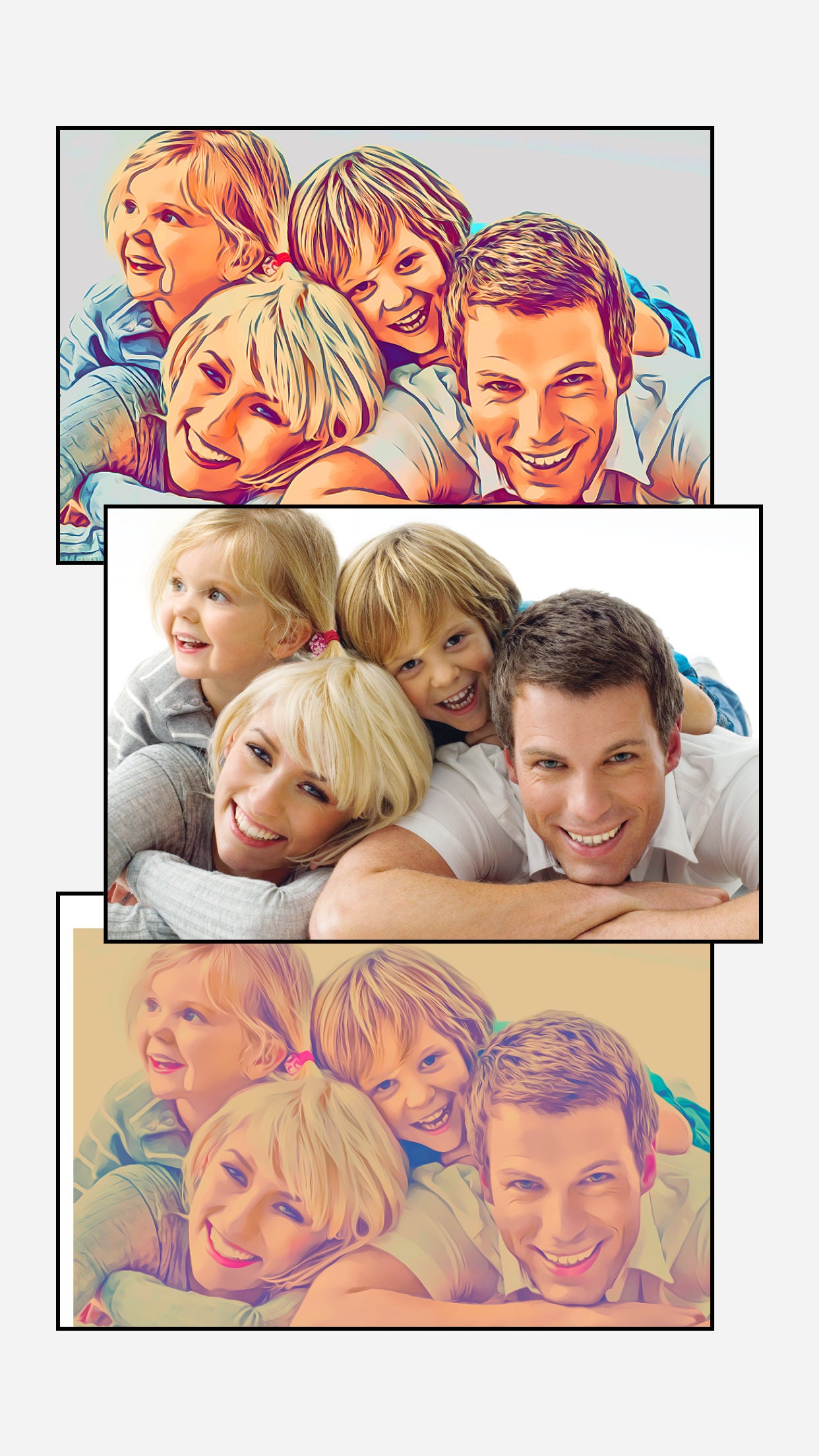 Cartoon Portrait From Photo, Custom Portrait Digital Illustration ...