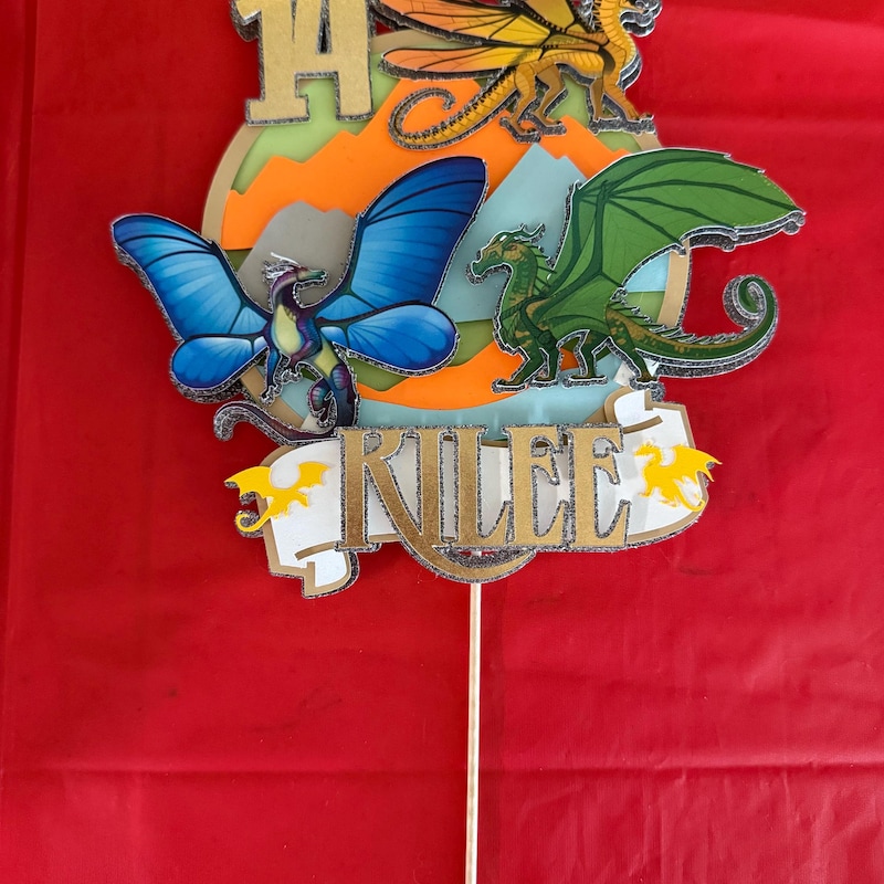 Dragon Cake Topper - Etsy