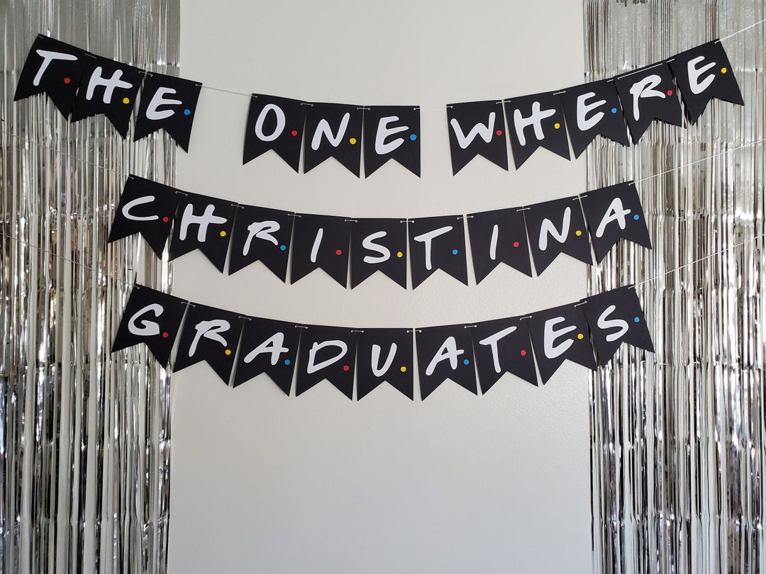 The One Where Party Banner - Customizable Friends Theme - Etsy