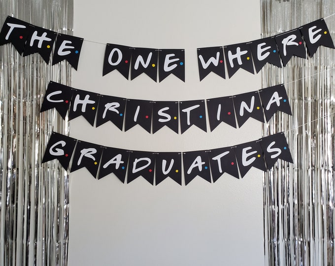Friends Theme Birthday Banner, Photo Prop, Birthday Party Decoration ...