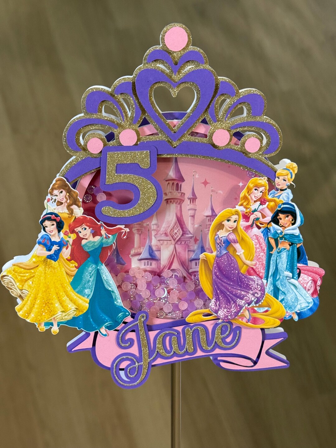 Princess Cake Topper Girls Cake Topper Elsa Anna Rapunzel Frozen ...