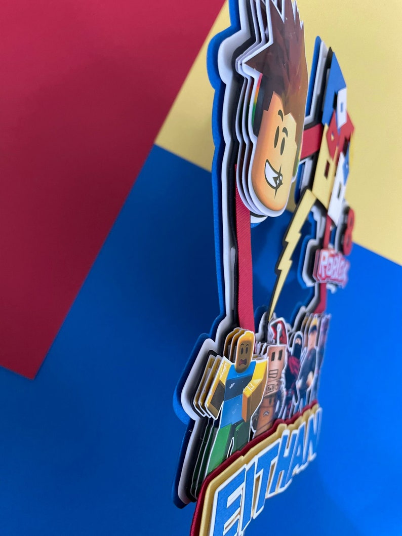 Roblox Party, Roblox Cake Topper, Roblox Party Birthday, Cake Topper ...