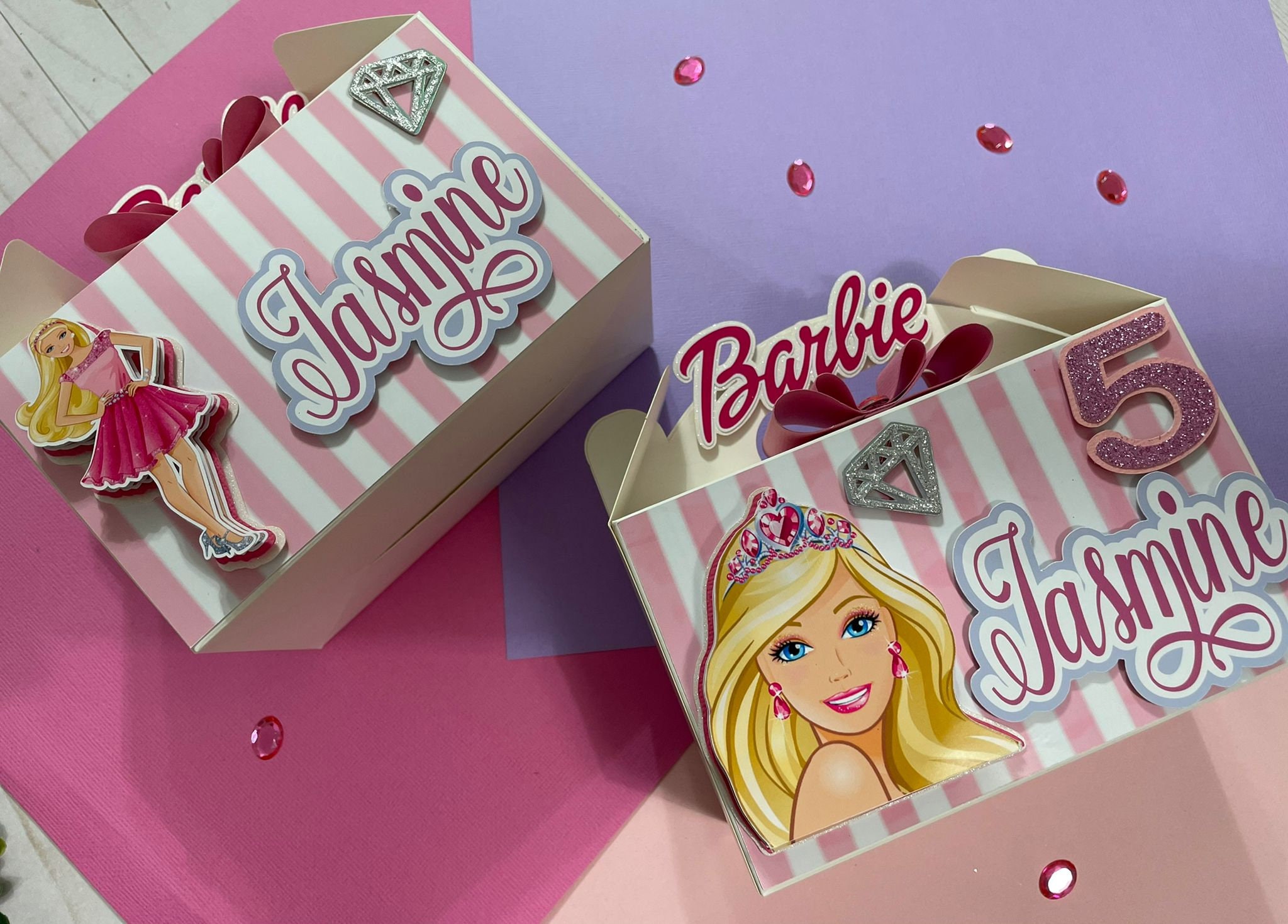 Barbie Party Boxes Barbie Party Boxes Barbie Family Party - Etsy