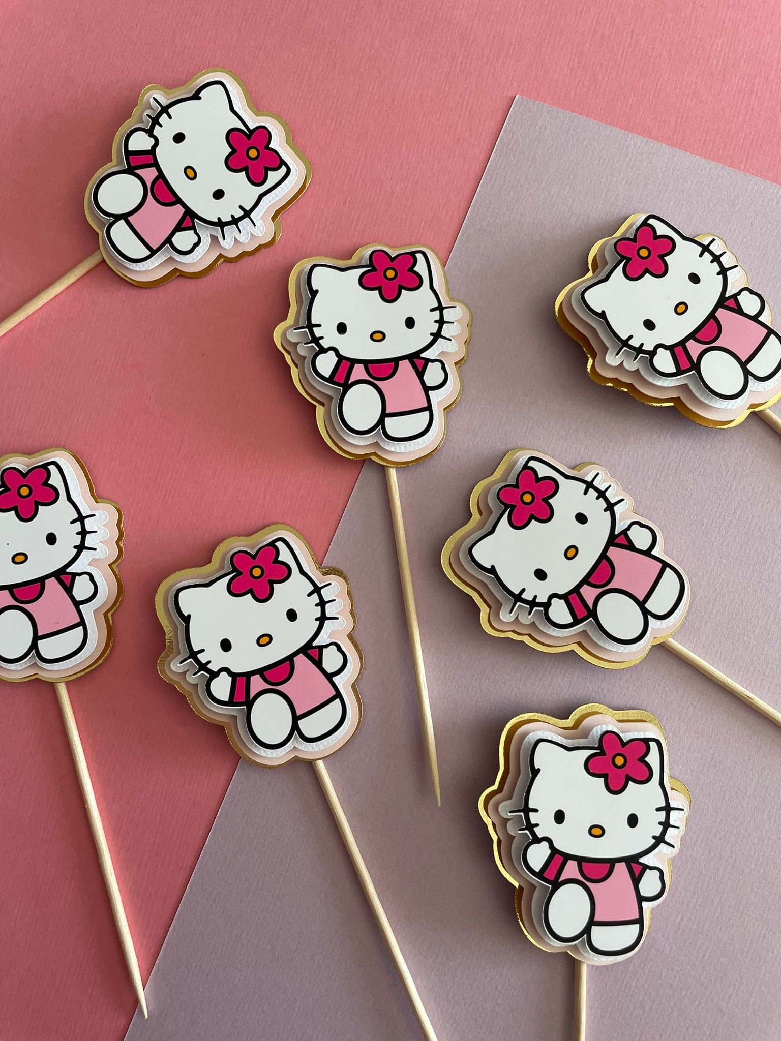 Hello Kitty Cake Topper, Cake Topper Hello Kitty, Hello Kitty Party ...