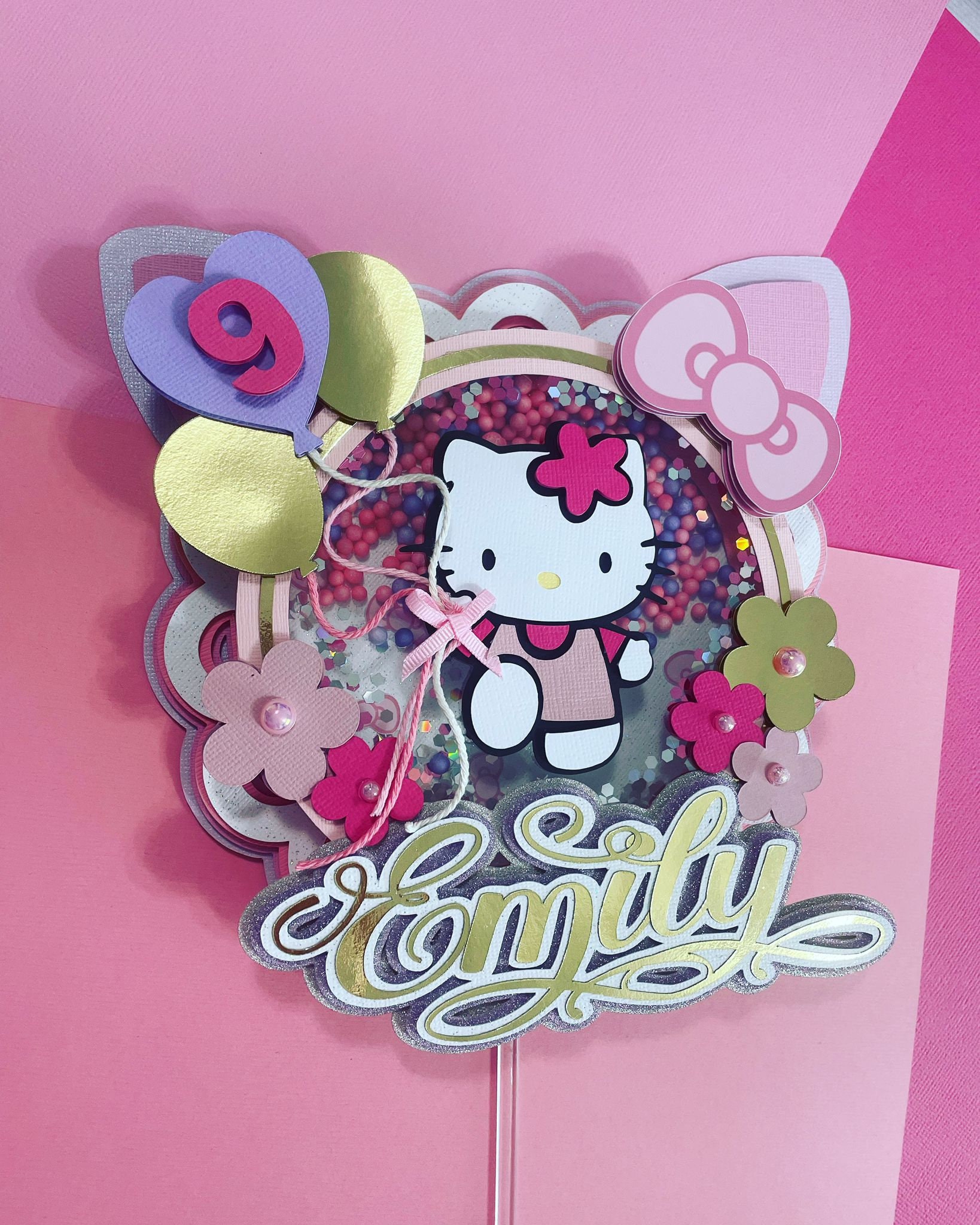 Hello Kitty Cake Topper Cake Topper Hello Kitty Hello Kitty - Etsy
