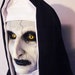Valak Demon Nun Latex Mask, , Scary Movie, Horror Costume, Halloween - Etsy