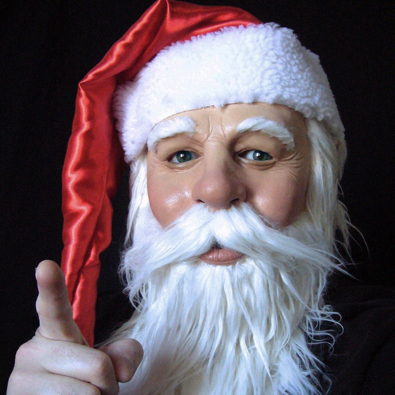 Santa Claus Mask - Etsy