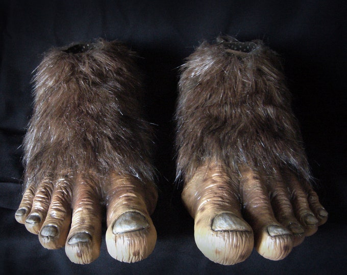 Bigfoot Latex Hand Gloves,(pair), Sasquatch, Yeti, Halloween Costume ...