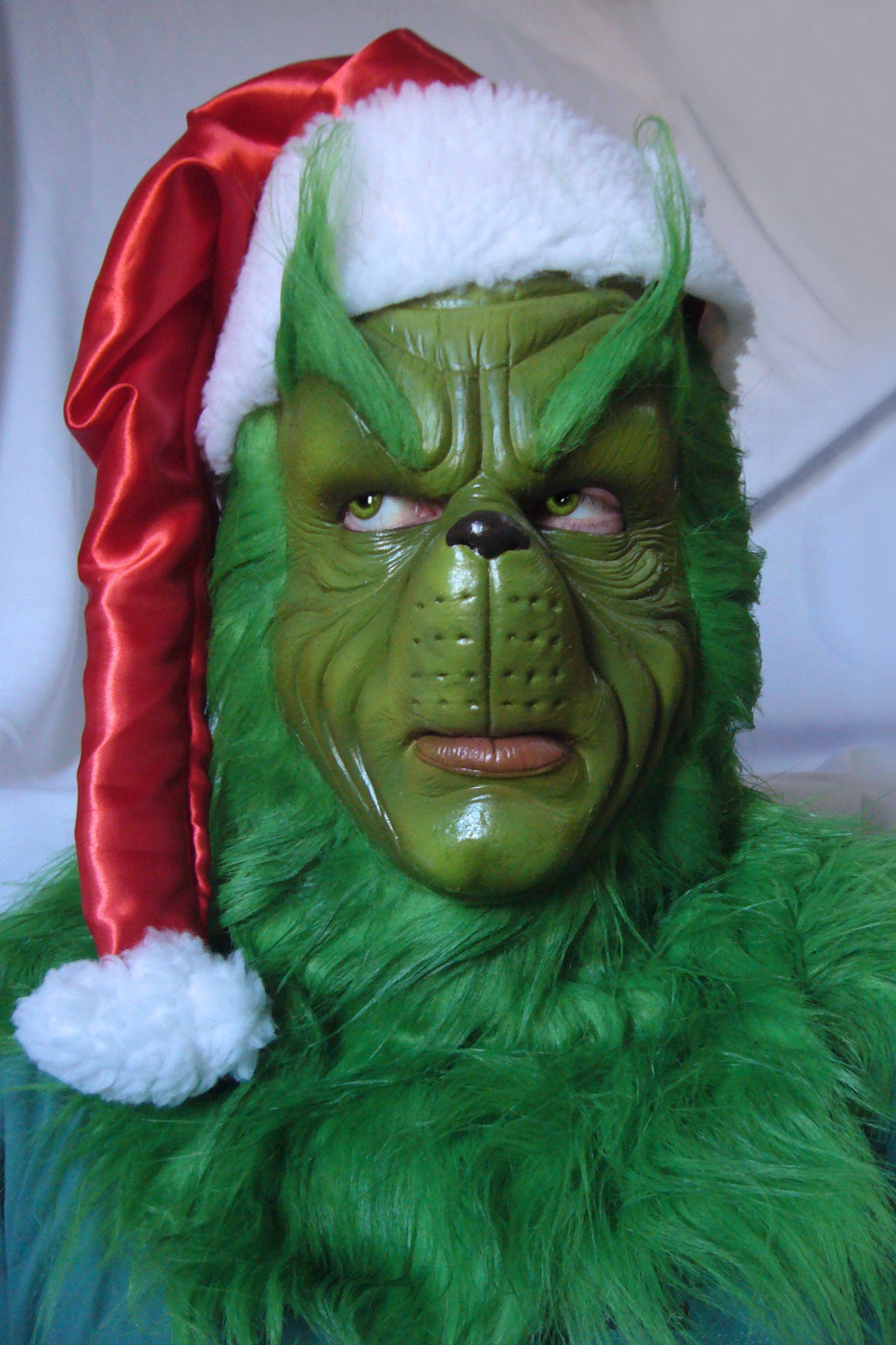 The Grinch Latex Mask Jim Carrey movie Christmas Green mask | Etsy