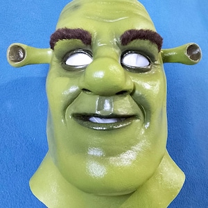 Shrek Latex Mask, Green Ogre Mask, Fairy Tale Cosplay, Far Far Away ...