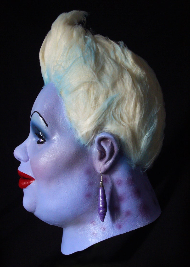Ursula/divine Hybrid Latex Mask the Sea Witch Mask Mermaid - Etsy