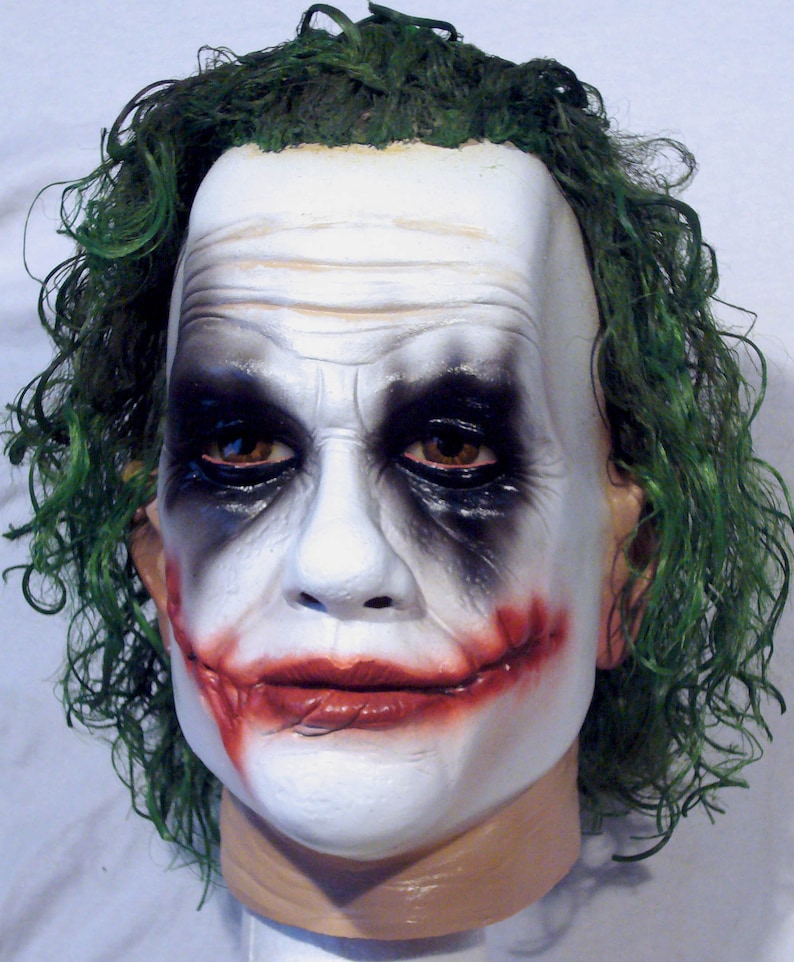 Joker Latex Mask Guasón Mask Clown Prankster Cosplay - Etsy