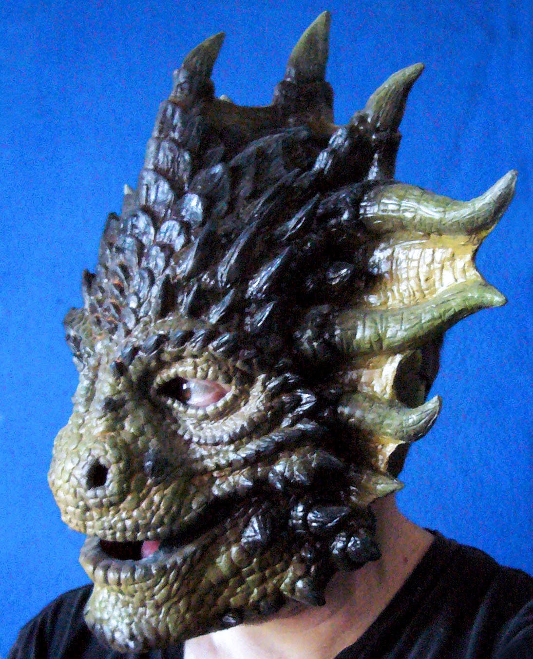 Dragon Half Latex Mask, Inspired by Game of Thrones, Medieval Costume ...