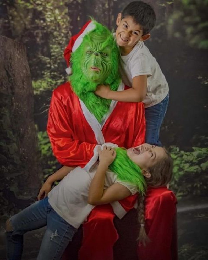 The Grinch Latex Mask, Jim Carrey Movie, Christmas Green Mask, Fuddy ...