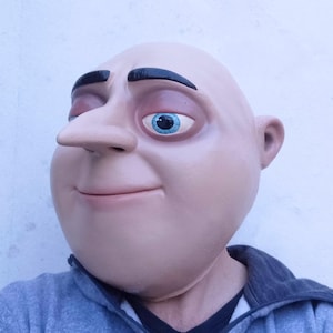 Despicable Me Latex Mask, Felonius Gru Mask, Villan Costume, Cosplay - Etsy