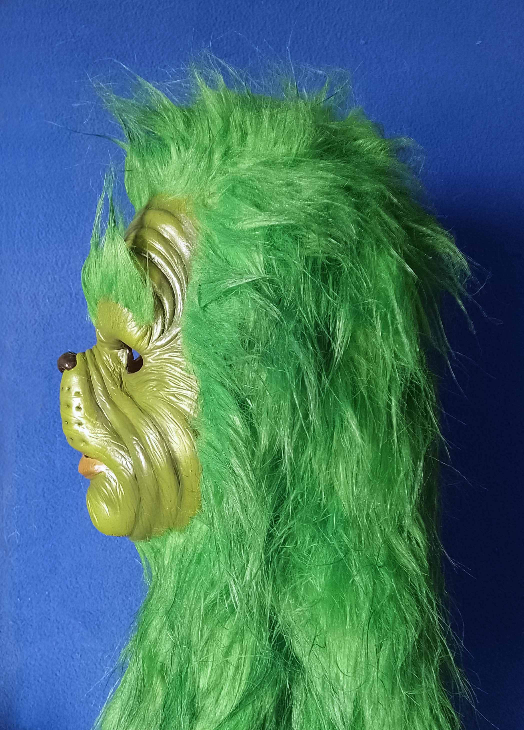 Grinch Latex Mask Version 2 Wider Inside Christmas Green | Etsy