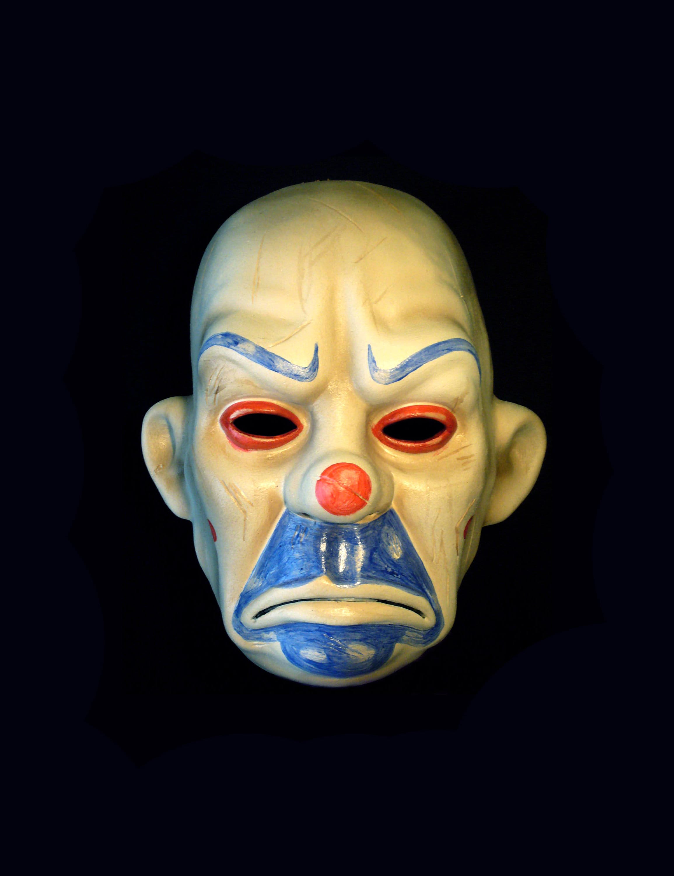 Clown Joker Bank Robbery Latex Mask, Cosplay Comics Halloween Costume ...