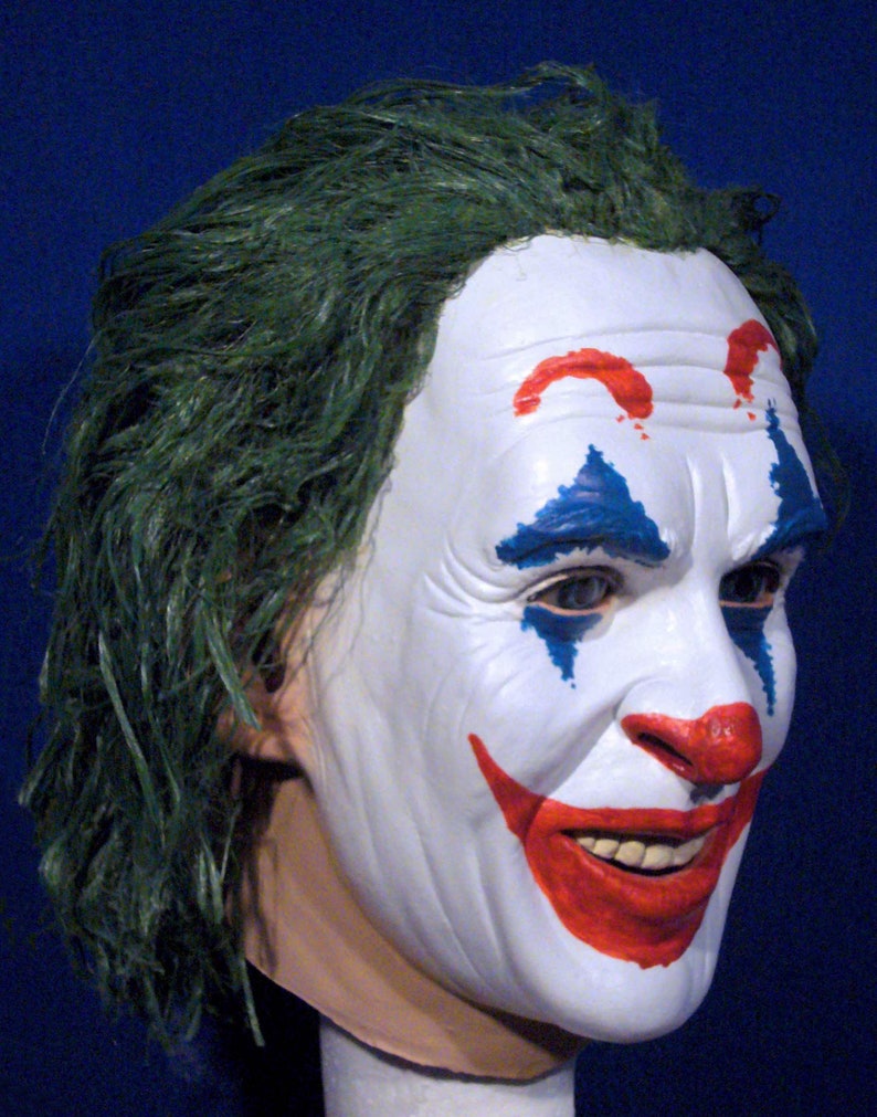 Joker Latex Mask Guasón Mask Smiling Clown Happy Face - Etsy