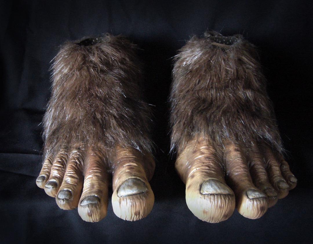 Bigfoot Latex Hand Gloves,(pair), Sasquatch, Yeti, Halloween Costume ...