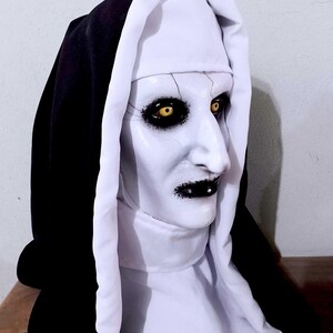 Valak Demon Nun Latex Mask, , Scary Movie, Horror Costume, Halloween - Etsy