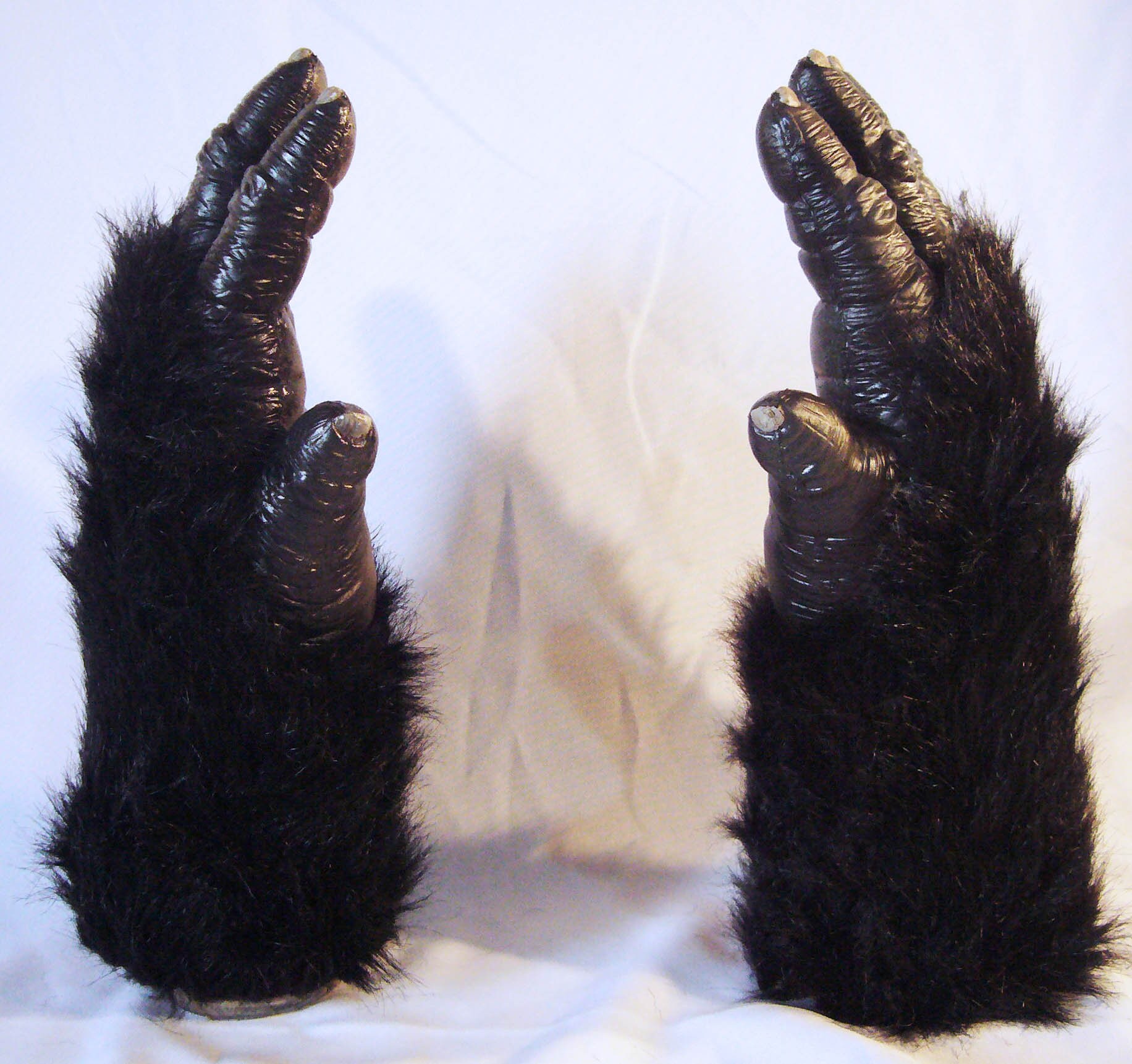 Latex Hand Gloves, for Gorilla or Werewolf (pair), Animal,halloween ...