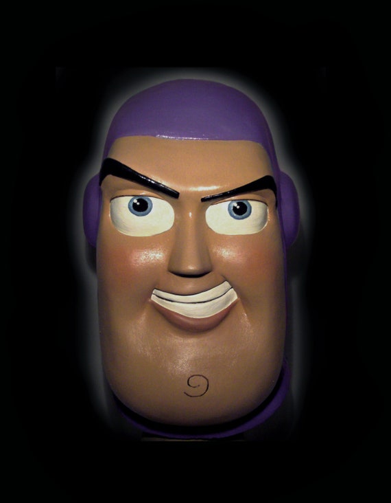 Buzz Lightyear Latex Mask Star Command for Toy Story - Etsy