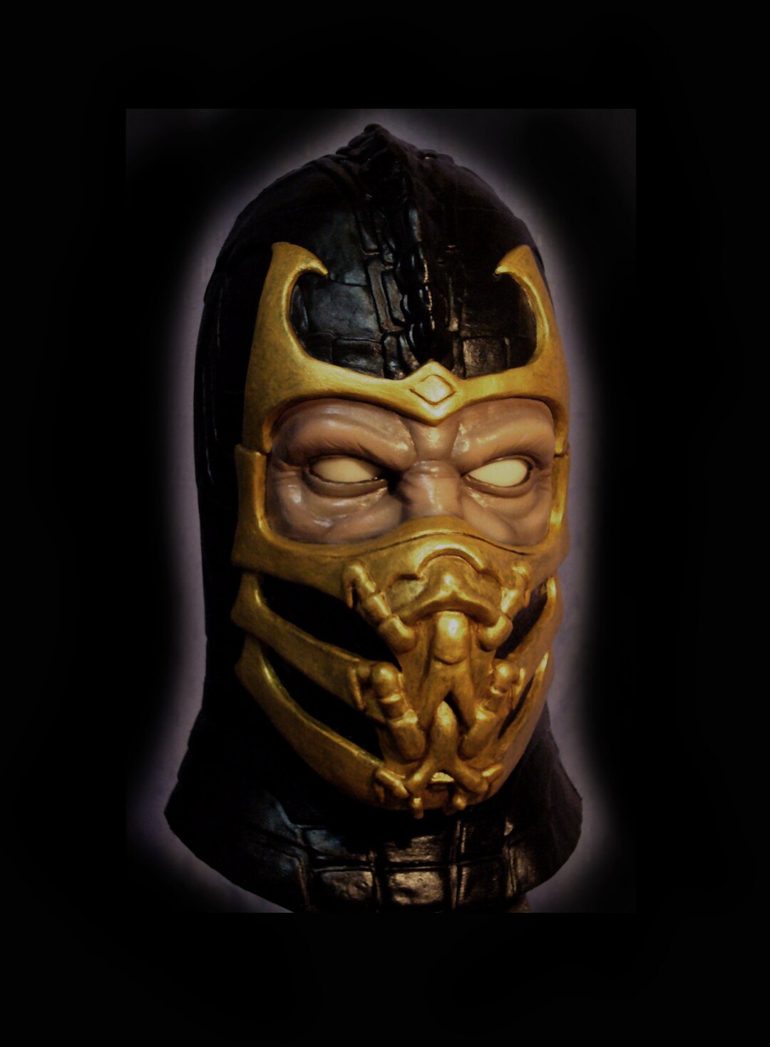 Scorpion Latex Mask, Mortal Battle Mask, for Costume, Video Game ...