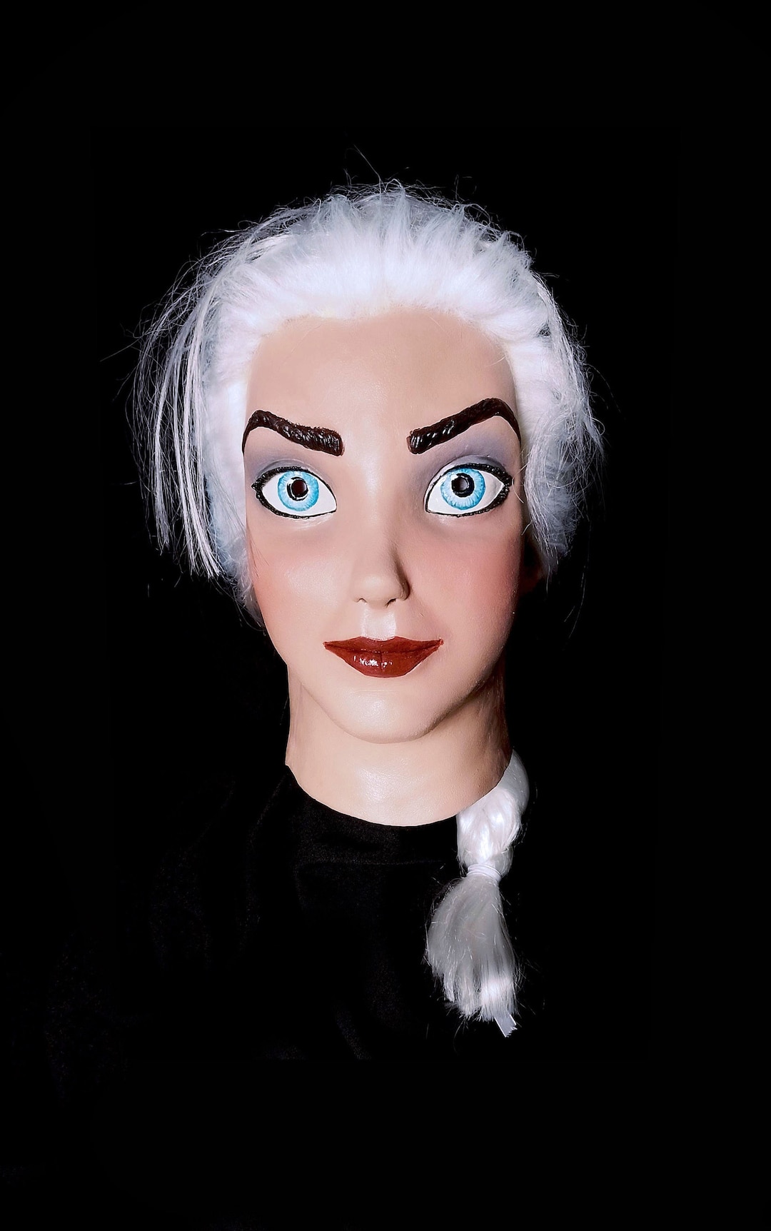 Elsa Frozen Latex Mask Ice Queen Costume Accessory Cosplay - Etsy