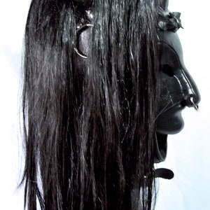 Pony Girl Latex Mask, Black Female Horse Hood, Bdsm Fetish Mask, Sexy ...