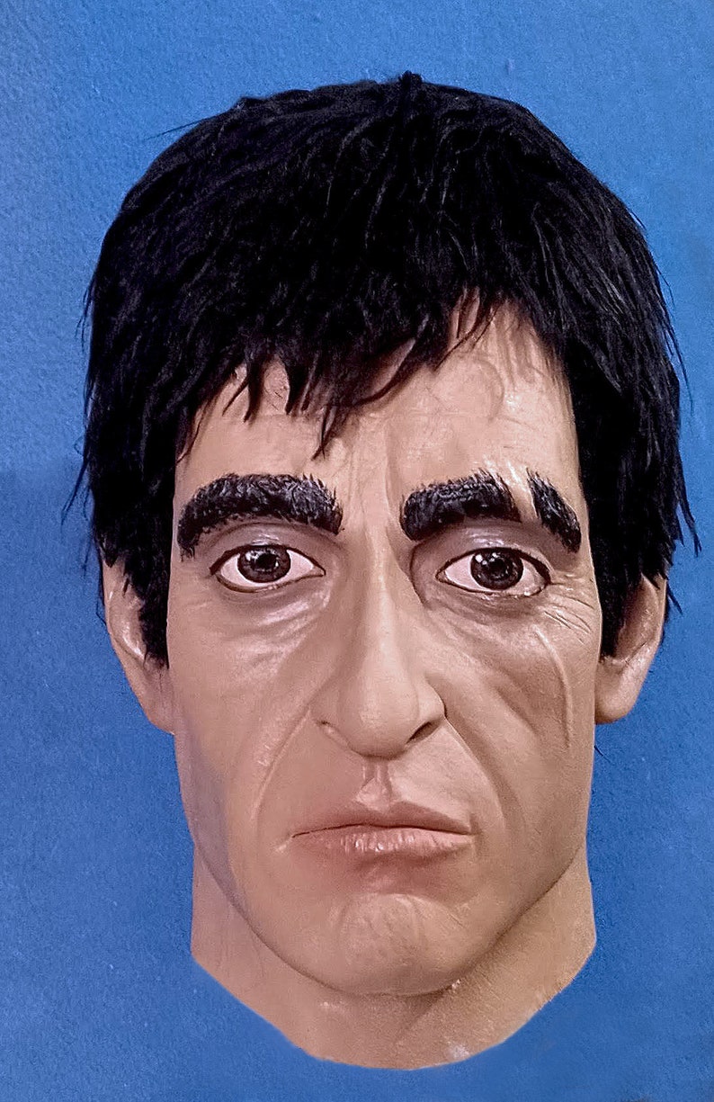 Scarface, Tony Montana Latex Mask, Gangster Mask, the World is Yours ...