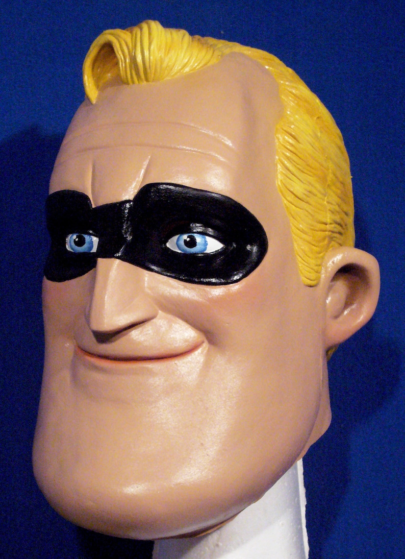 Mr. Amazing Latex Mask Bob Mask Superhero Custome Cosplay - Etsy