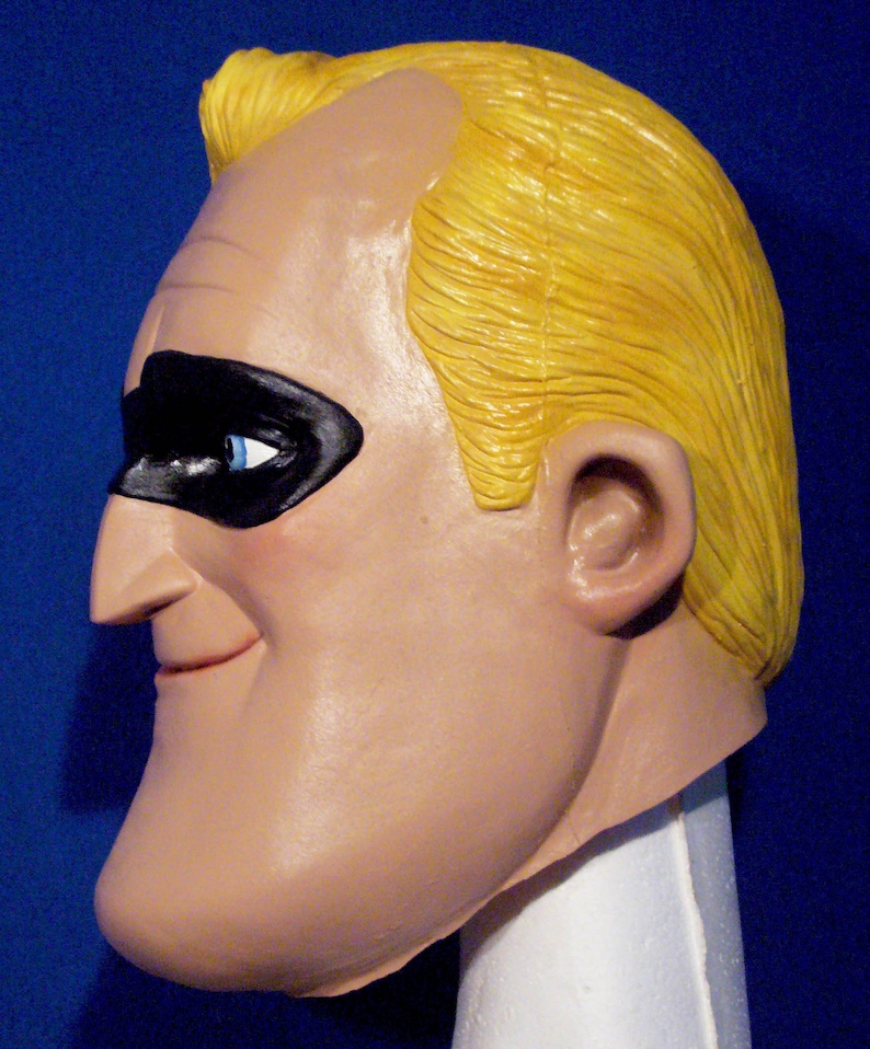 Mr. Amazing Latex Mask Bob Mask Superhero Custome Cosplay - Etsy