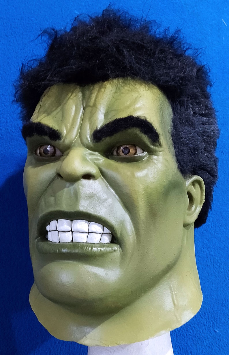 Hulk Latex Mask, the Incredible Man Movie, Green Avengers, Cosplay - Etsy
