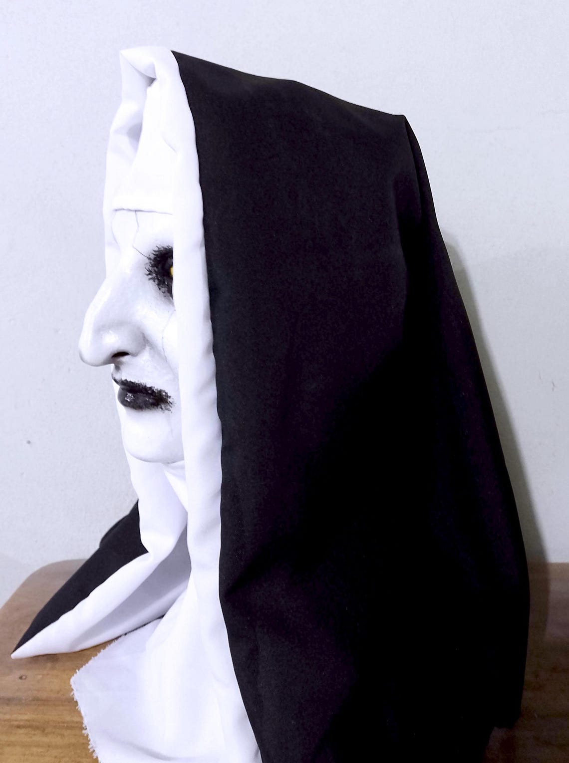 Valak Demon Nun Latex Mask, , Scary Movie, Horror Costume, Halloween - Etsy