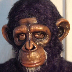 Chimp Latex Mask, Planet of the Apes, Primate Mask, Chimpanzee, Monkey ...