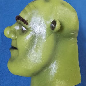 Shrek Latex Mask, Green Ogre Mask, Fairy Tale Cosplay, Far Far Away ...
