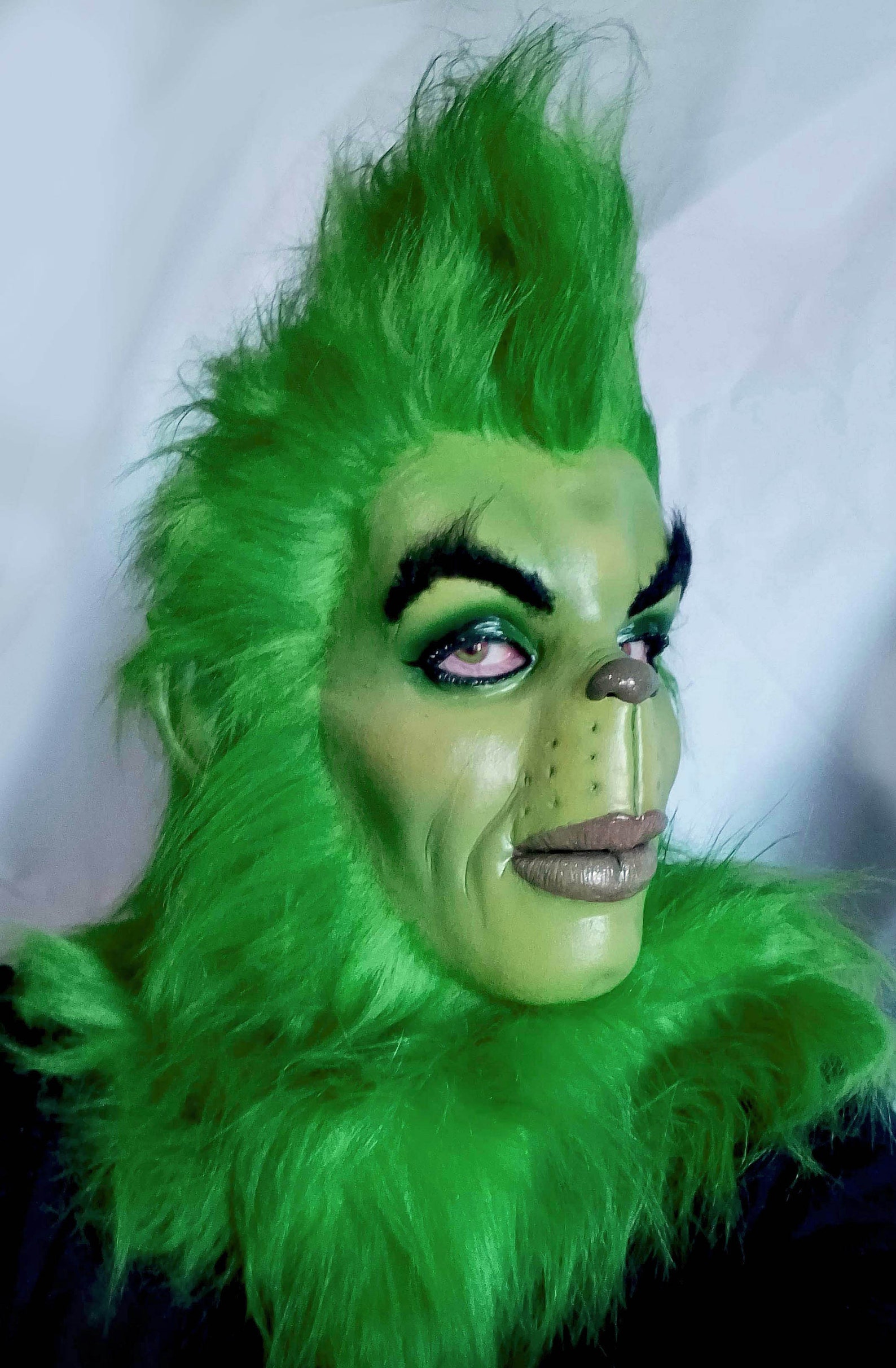 Grinch Latex Mask Version 2 Wider Inside Christmas Green - Etsy