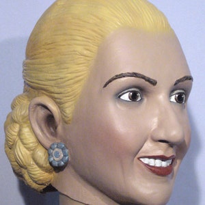 Eva Perón Latex Mask, Argentine Politician Costume, Cosplay, Prop - Etsy