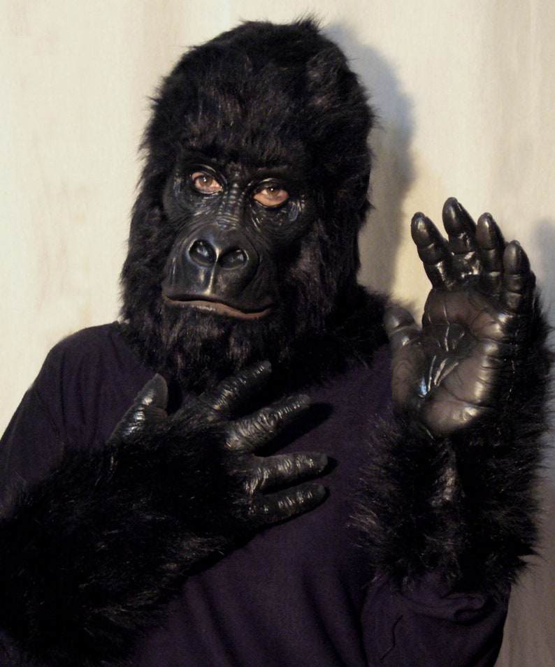 Latex Hand Gloves, for Gorilla or Werewolf (pair), Animal,halloween ...